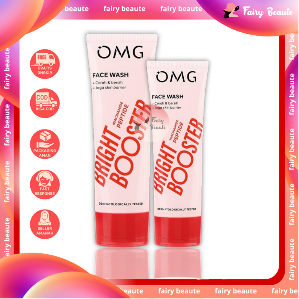 Jual OMG OH MY GLOW BRIGHT BOOSTER Face Wash BPOM ORIGINAL | Shopee ...