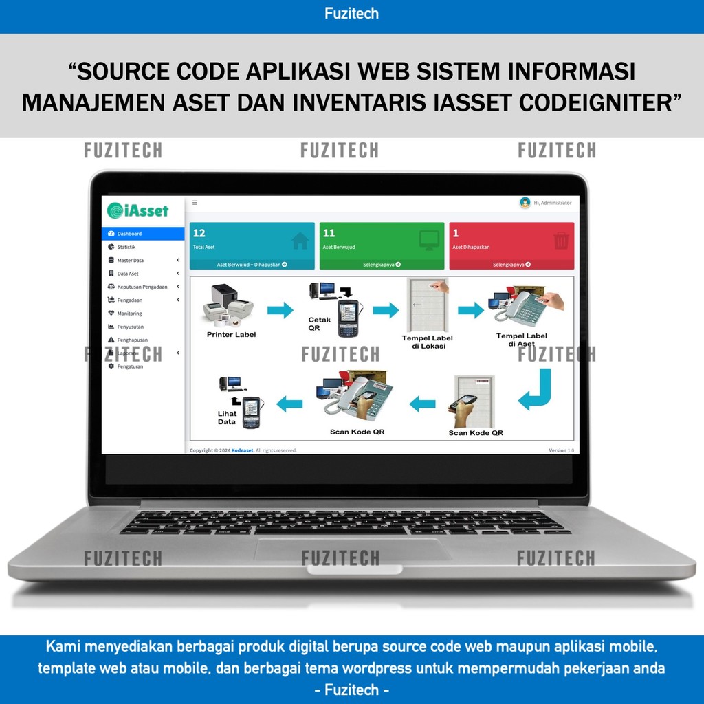 Jual SOURCE CODE APLIKASI WEB SISTEM INFORMASI MANAJEMEN ASET DAN INVENTARIS IASSET CODEIGNITER ...