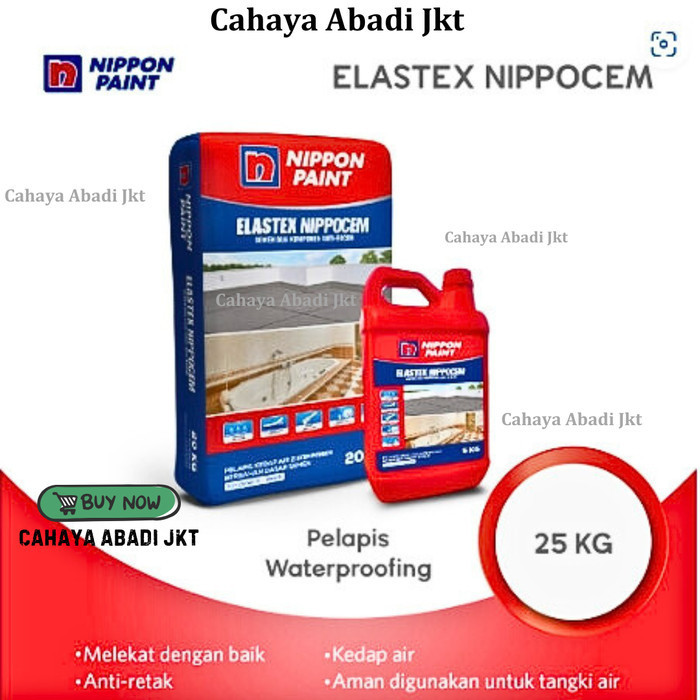 Jual Elastex Nippocem Set Cat Pelapis Waterproofing Anti Bocor 25kg ...