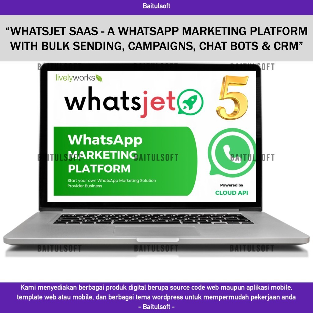 Jual SOURCE CODE APLIKASI WEB WHATSJET SAAS - A WHATSAPP MARKETING ...
