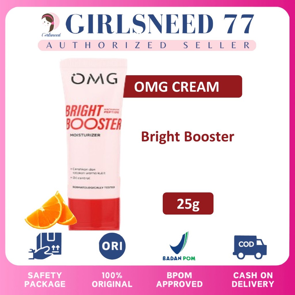 Jual OMG Oh My Glow Peach Glowing Cream with Double Sunscreen Filter ...