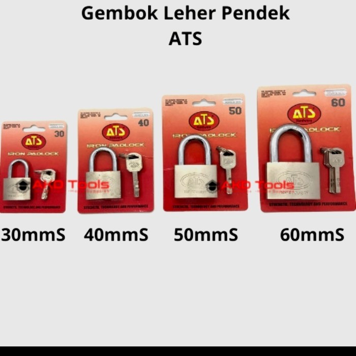 Jual Gembok nekel ATS 30 pdk - Gembok Krum ATS 30 pdk - Gembok pagar ...