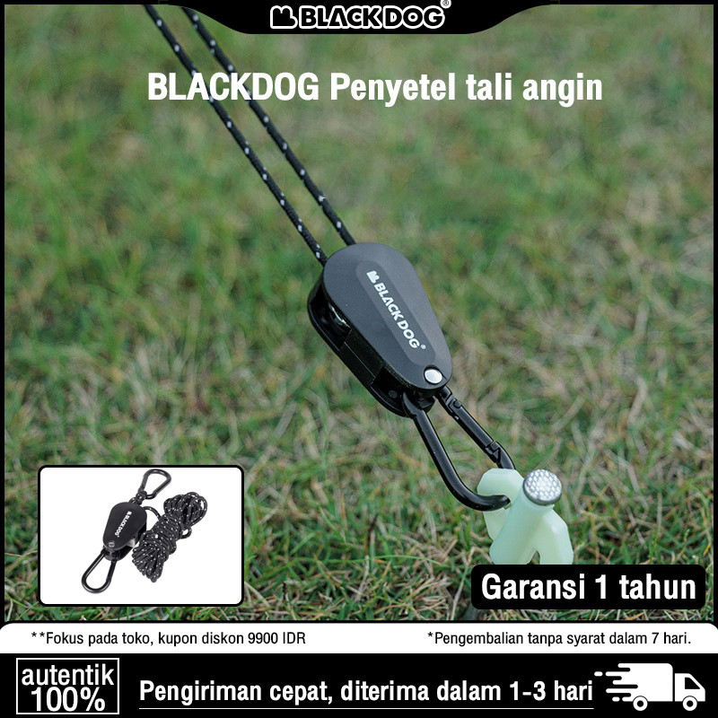 Jual BLACKDOG 4m Tensioner Tali Angin Reflektif Tensioner Tali Angin ...
