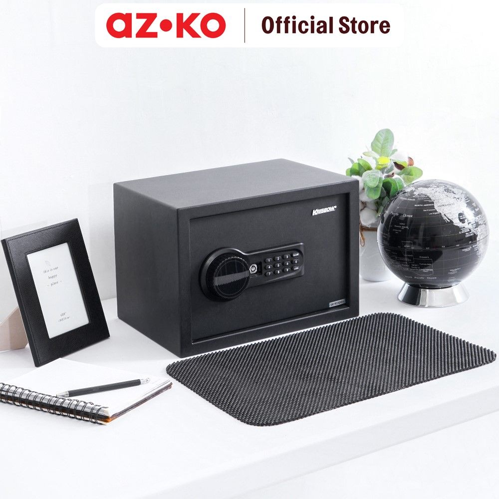 Jual AZKO Krisbow 35X25X25 cm Brankas Besi 25Sav-1.5/4 Brangkas Safety ...
