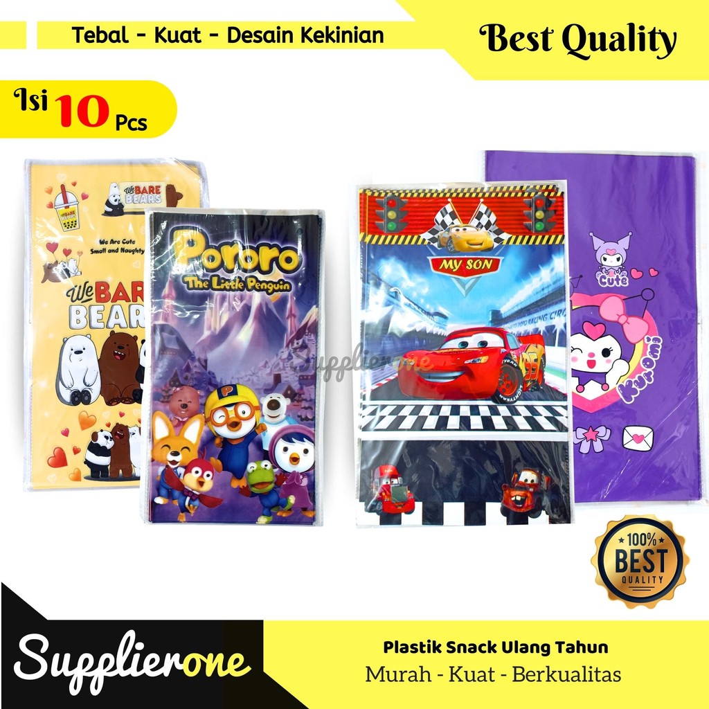Jual Plastik Snack Ulang tahun Isi 10 / Plastik Snack / Kemasan Snack ...