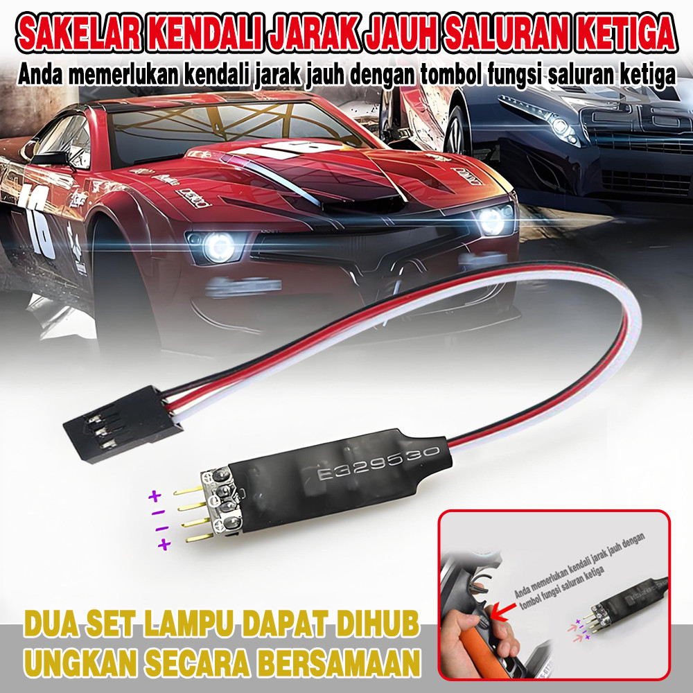 Jual Modul Headlight Control CH3 RC Car Lampu Panel | Shopee Indonesia