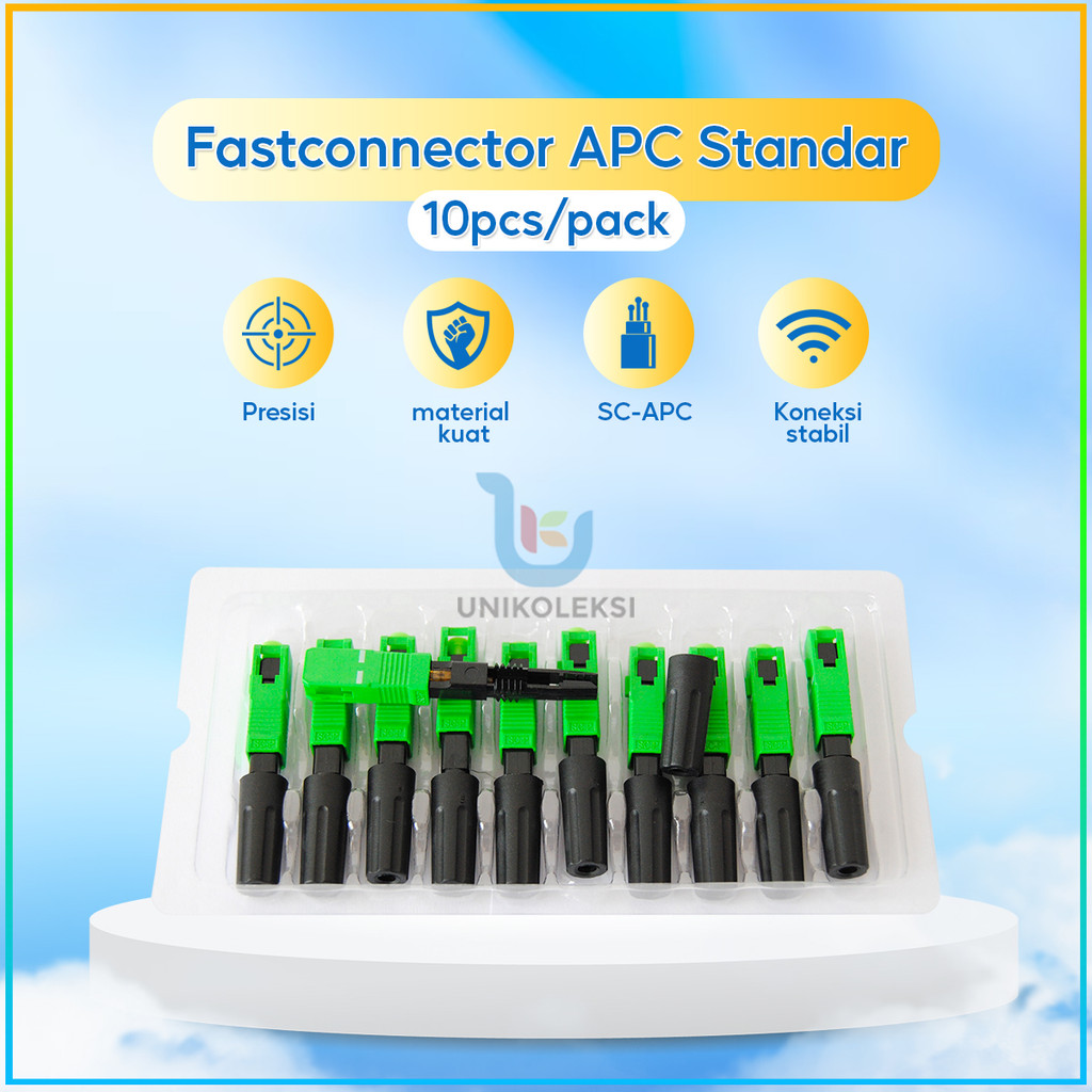Jual Fast Connector SC APC tutup /Fiber Optik Connector/ FTTH sambungan ...