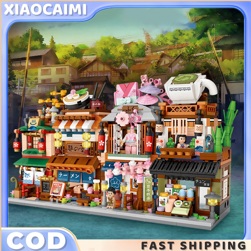 Jual DIY Puzzle Block Ramen Onsen Kimono Matcha - Mini Figure Cute Lucu Rumah Model Jepang Kado ...