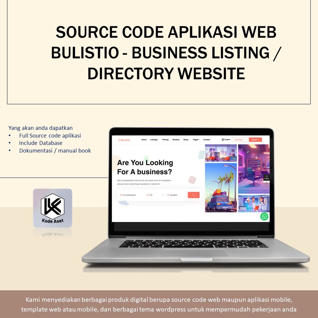 Jual SOURCE CODE APLIKASI WEB BULISTIO - BUSINESS LISTING / DIRECTORY WEBSITE | Shopee Indonesia