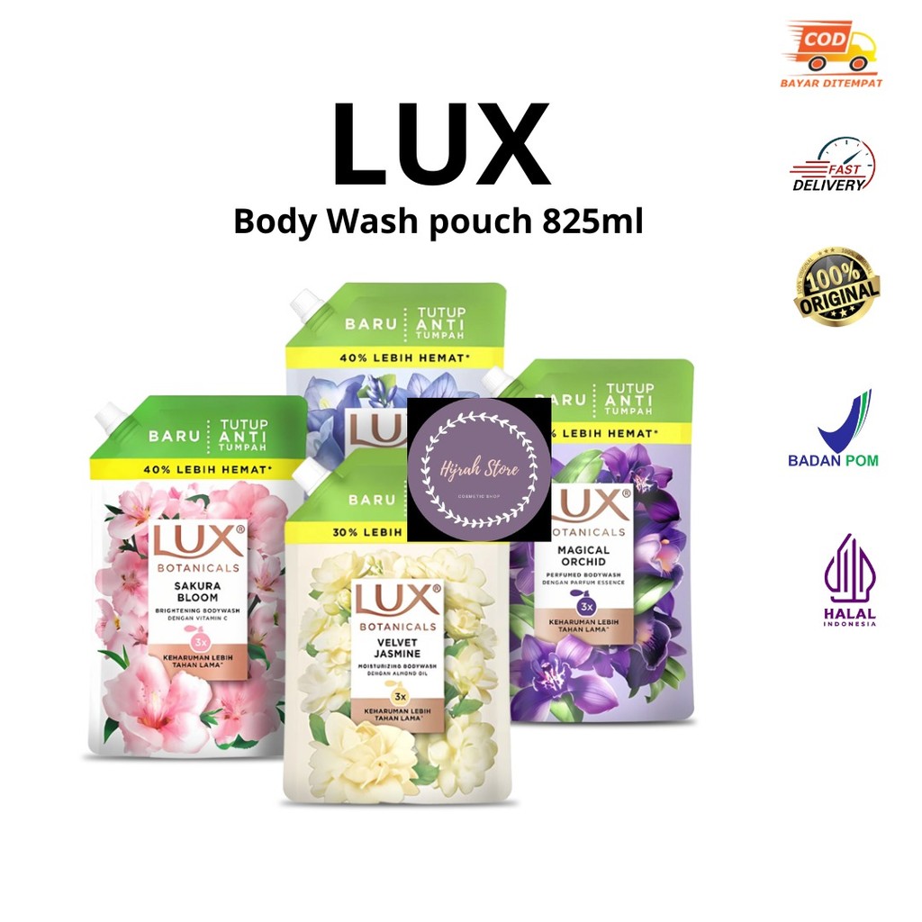Jual Lux Body Wash Series 825ml | Magical Orchid | Sakura Bloom | Blue Bell | Velvet Jasmine ...