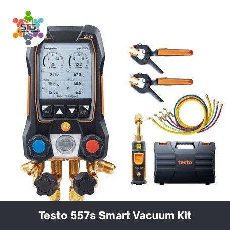 Jual Testo 557s Smart Vacuum Kit - Smart 4 Valves digital manifold ...
