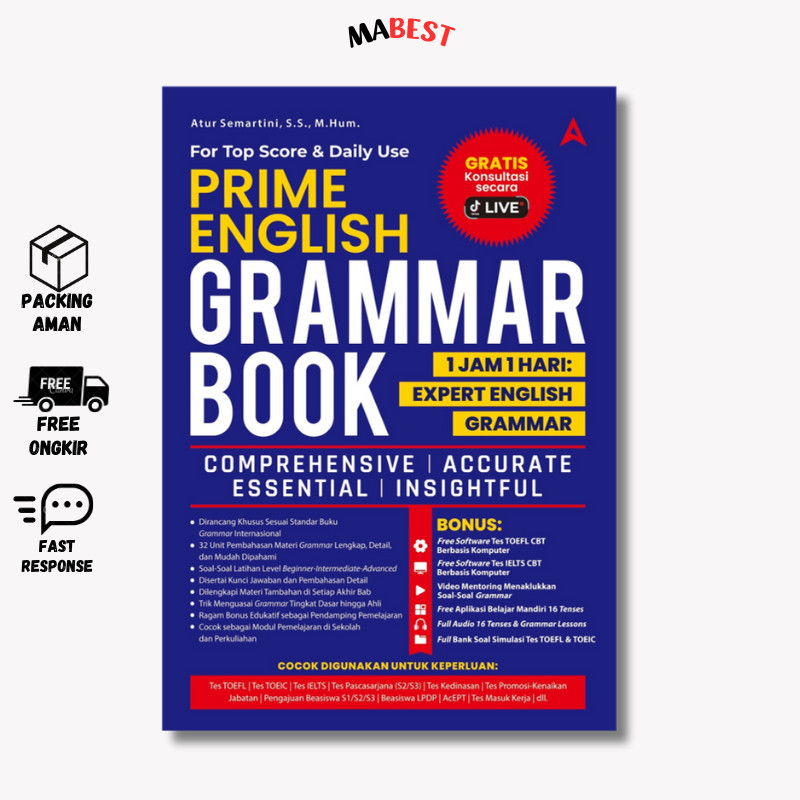 Jual Buku Prime English Grammar Book - Buku Belajar Bahasa Inggris ...