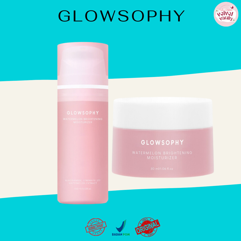 Jual [Ready] Glowsophy Watermelon Brightening Moisturizer 100g 30g Skin Barrier Niacinamide Gel ...