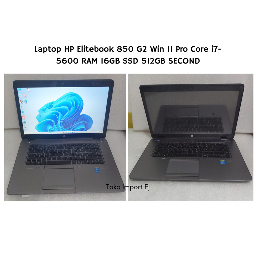 Jual Laptop HP Elitebook 850 G2 Win 11 Pro Core i7-5600 RAM 16GB SSD ...