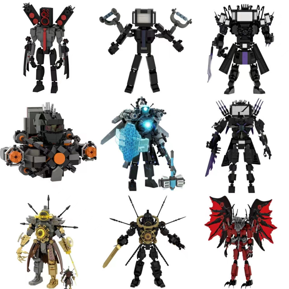 Jual Skibidi Toilet Building Blocks Titans Drillman Speakerman Camera ...