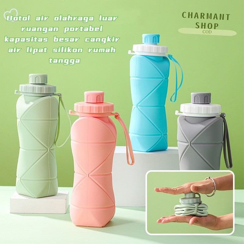 Jual [CHARMANT] Botol Air Olahraga Lipat Botol Air Lipat Botol Air Yoga ...