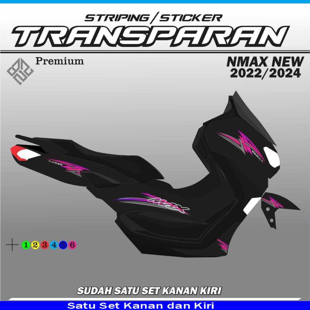 Jual MOTIF ELEGAN Stiker transparan nmax new motif grafis / Striping ...