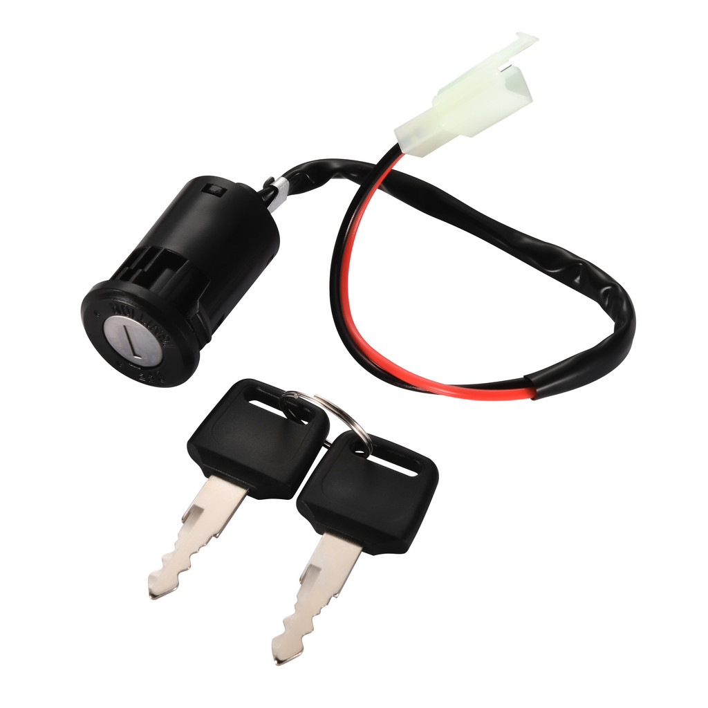 Jual GOOFIT 2 Wire Motorcycle Ignition Key Swit Lock Replacement for ...