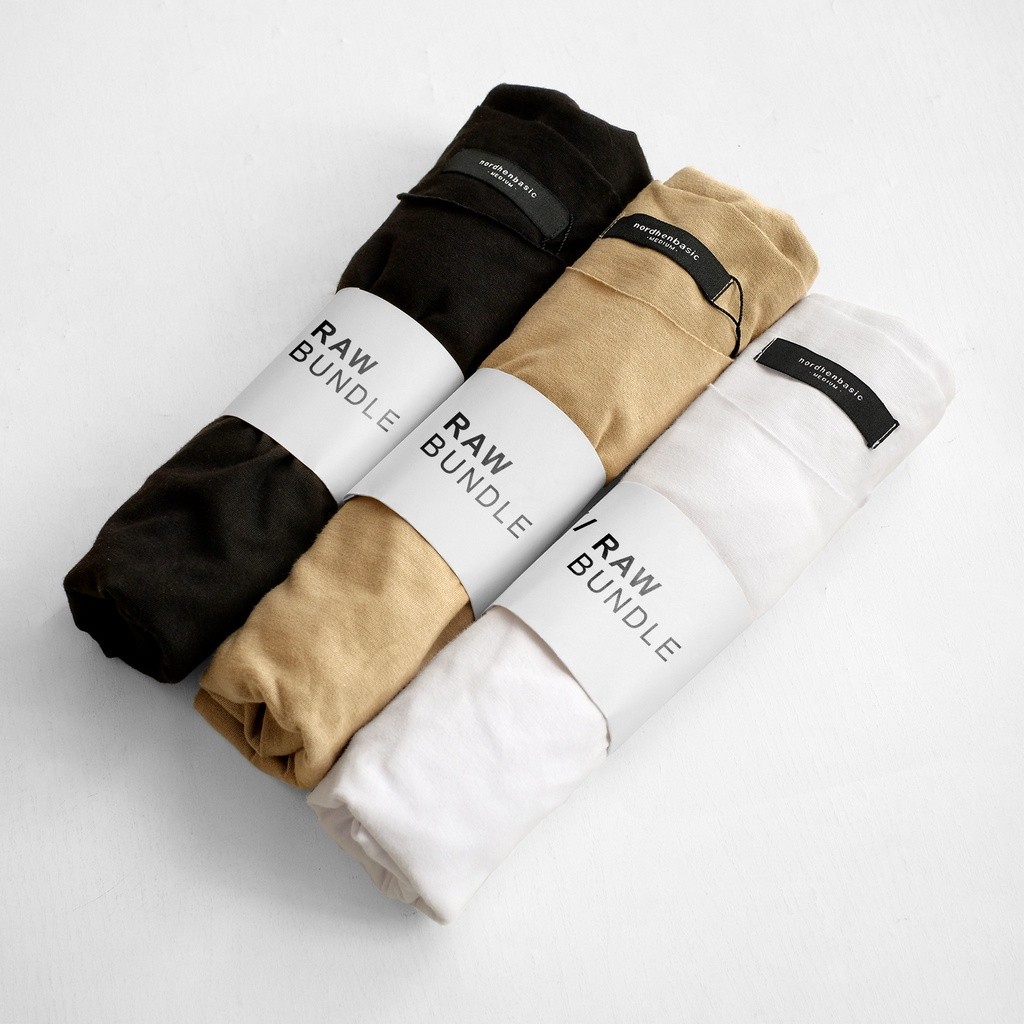 Jual Nordhenbasic Raw Unfinished Super Soft Cotton Bundling (3 Pcs ...