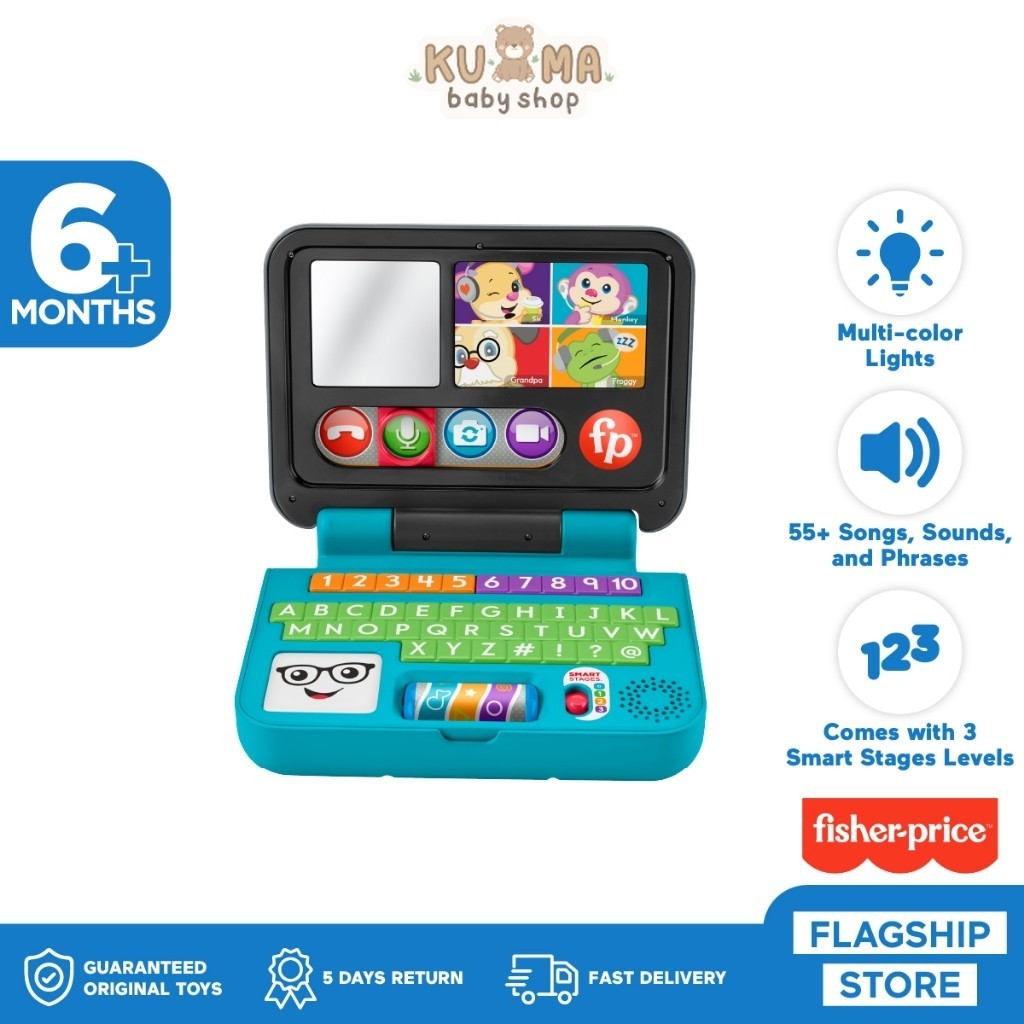 Jual Fisher-Price Laugh & Learn Let's Connect Laptop - Mainan Laptop ...