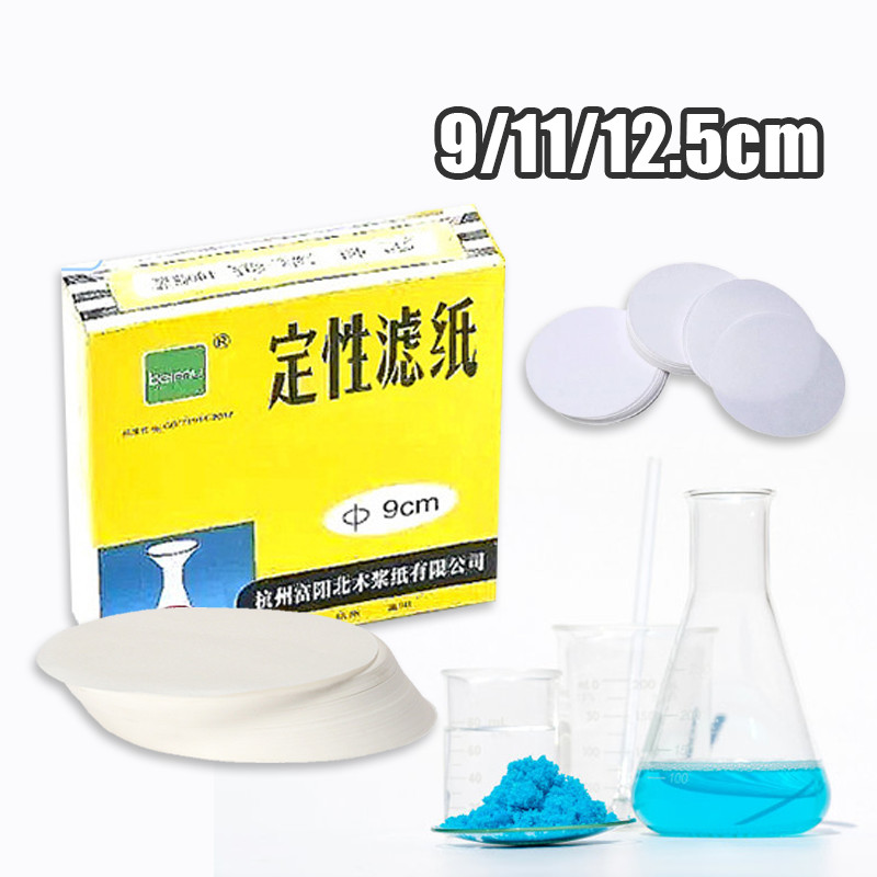 Jual Isi 100 Kertas Saring Laboratorium 9/11/12.5cm - Filter Paper ...