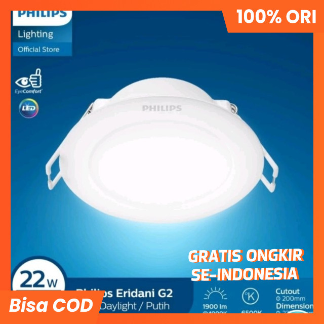 Jual Lampu Downlight Philips Eridani/7w,10w,14w,23w | Shopee Indonesia