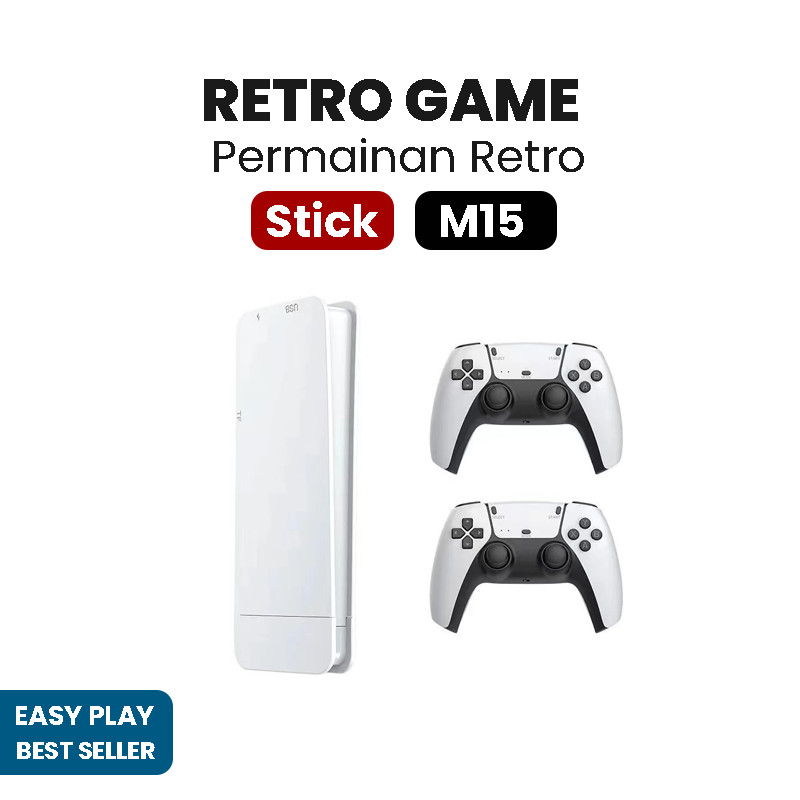 Jual Game stick M15 4K/Gaming/Permainan Konsol Video 64G Bawaan 20300 ...