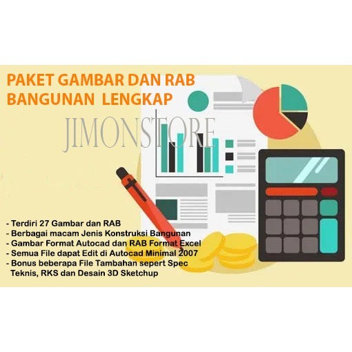 Jual PAKET GAMBAR DAN RAB BANGUNAN LENGKAP | Shopee Indonesia