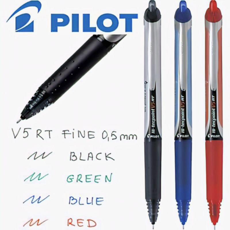 Jual PILOT Hitec Point 0.5/0.7/1.0 Hi-tecpoint BXRT-V5/7/10 Retractable ...