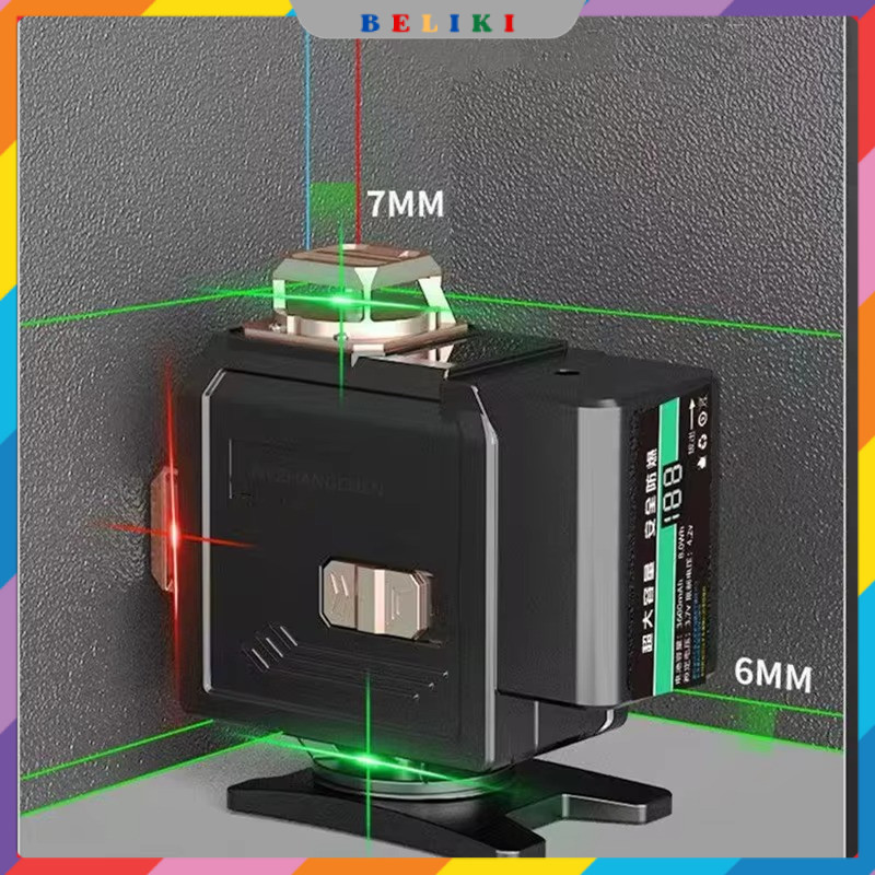 Jual Taffware Laser Level 4in1 Color 4D 16 Line Alarm Powerful Beam ...