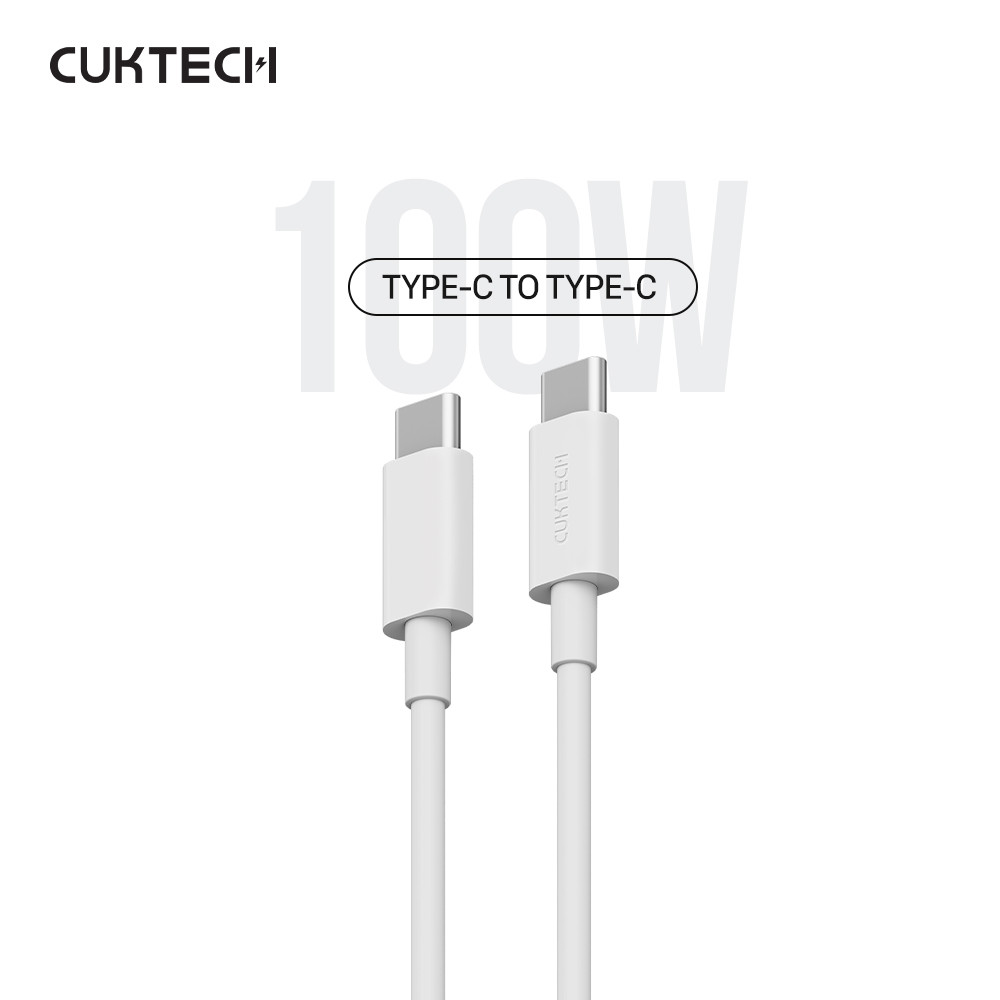 Jual Cuktech Kabel Data Type C To Type C Fast Charging 100W 5A | Shopee Indonesia