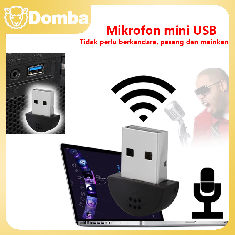 Jual Mic USB U01 Mini - Microphone PC/Laptop Plug & Play - Untuk Zoom ...
