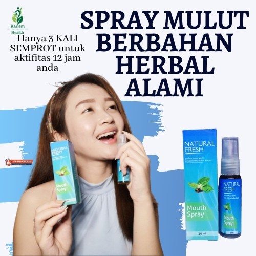 Jual Penghilang Bau Mulut Dan Nafas Natural Fresh Mouth Spray Original ...