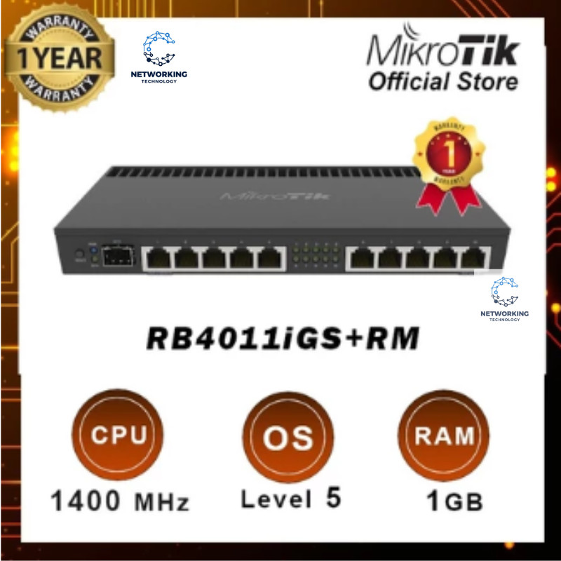 Jual MikroTik RB 4011 iGS + RM RB4011iGS+RM | Shopee Indonesia