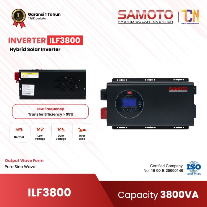 Jual Inverter SAMOTO ILF3800 Off Grid Low Frequency Pure Sinewave 12V ...
