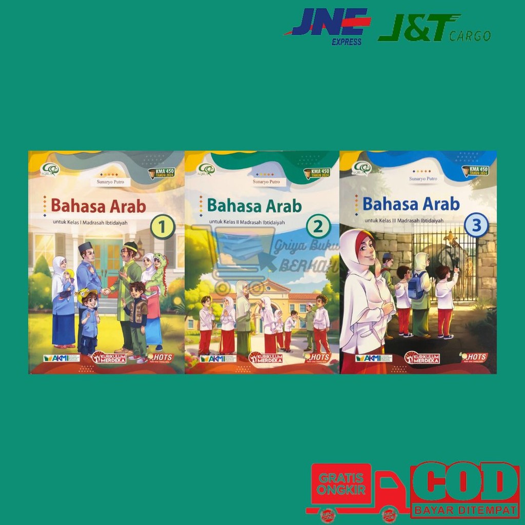 Jual Aqila Bahasa Arab Kelas 1 2 3 4 5 6 SD/MI Kurikulum Merdeka KMA 450 Penerbit Tiga Serangkai ...