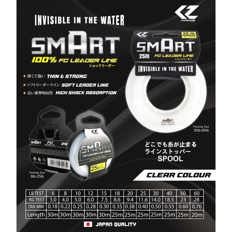 Jual Senar leader samar KAMIKAZE Smart 100% Fluoro Carbon/30meter ...