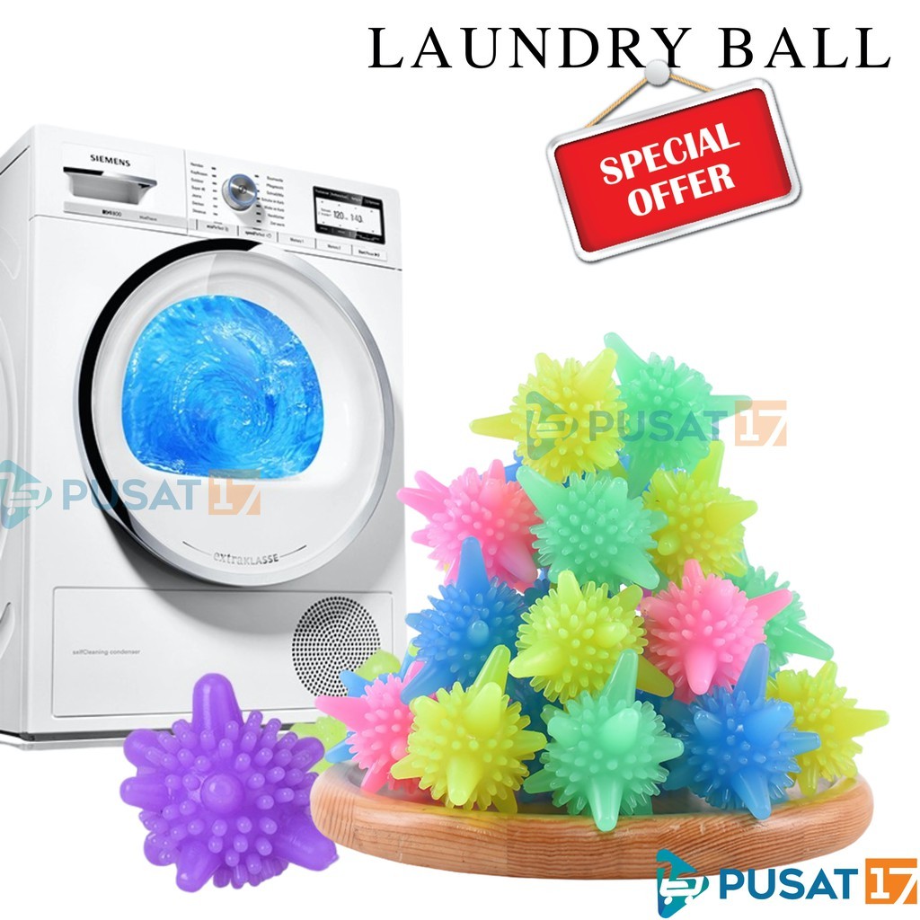 Jual MAGIC LAUNDRY BALL / BOLA KARET MESIN CUCI ALAT BANTU PEMBERSIH ...