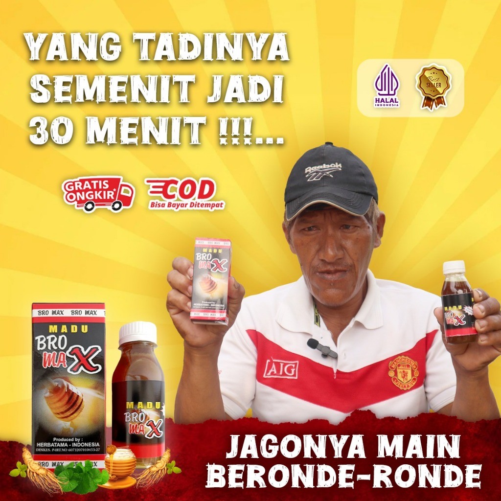 Jual Madu Bromax botol besar 175gr asli dengan ginseng - Manju21 ...