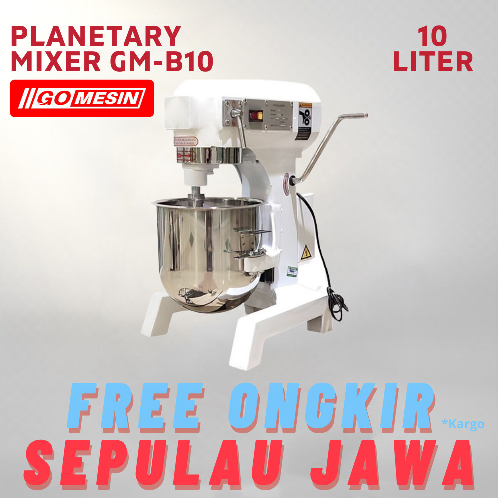 Jual Planetary Mixer 10 Liter Gomesin GM-B10 Mixer Roti 10 Liter ...