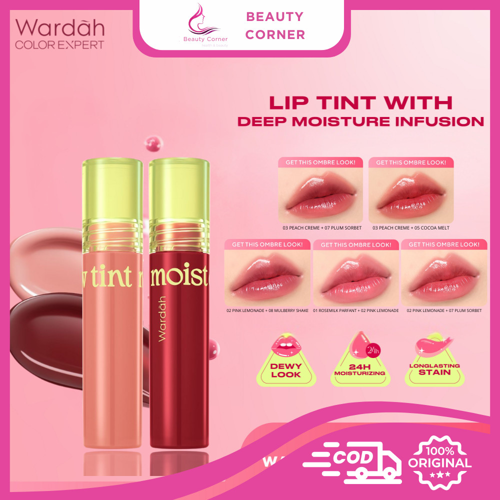 Jual PAKET OMBRE Wardah Moist Dew Tint - Bibir Lembab Glossy | Shopee ...