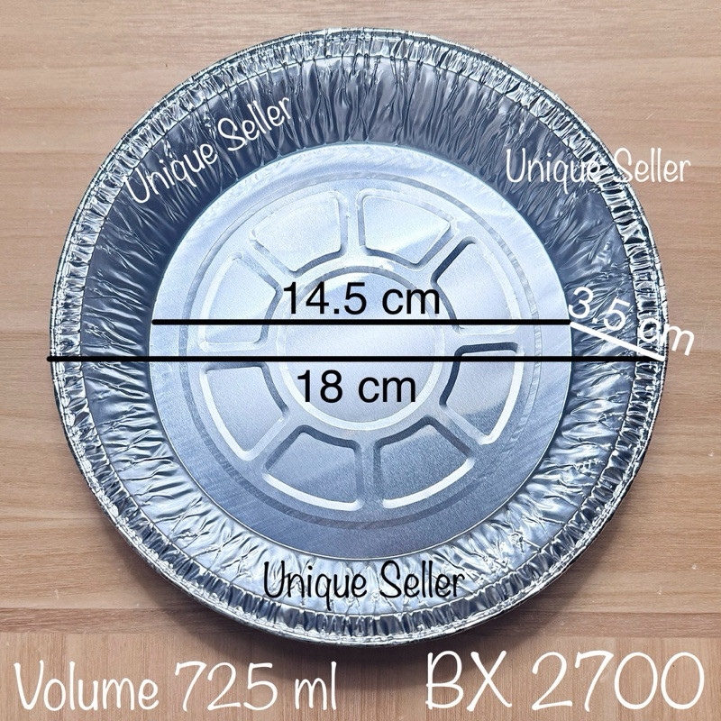 Jual Aluminium Foil Bulat 18 cm BX 2700 Bestfresh / Alufoil Tray RX 725 ...