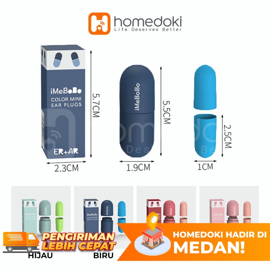 Jual Homedoki Ear Plug / Earplug Safety / Penutup Kuping Bayi ...