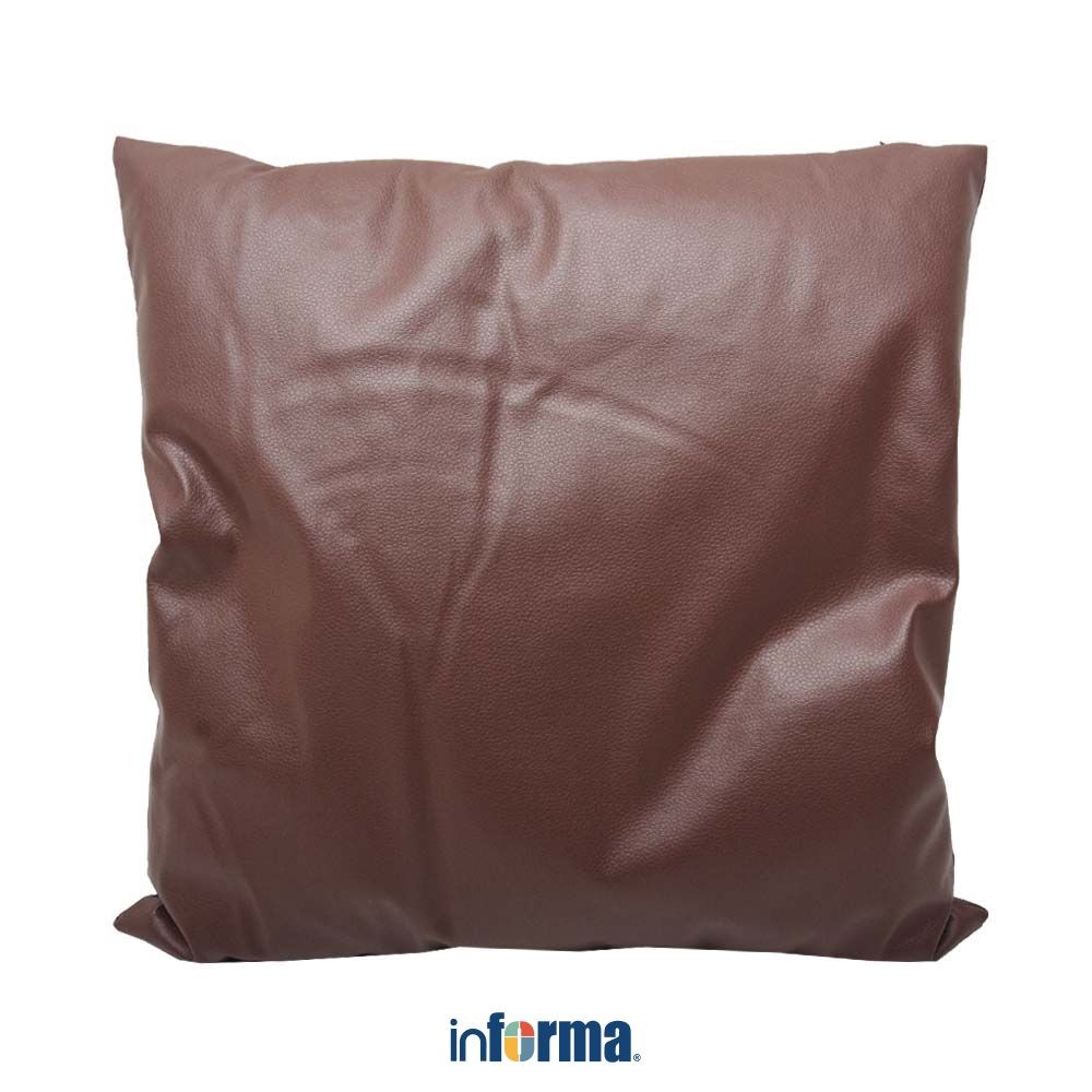 Jual Informa 50X50 cm Bantal Sofa Kulit - Cokelat Tua Cushion Sofa ...