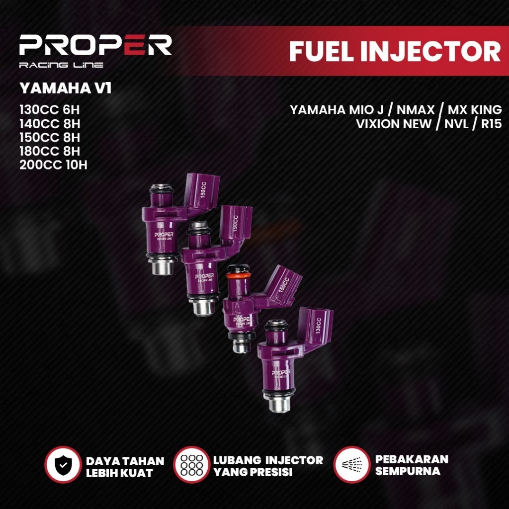 Jual PROPER RACING LINE INJECTOR YAMAHA MIO J NMAX OLD V1 130CC 140CC ...