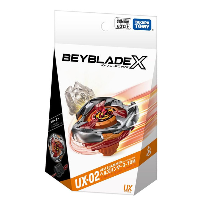 Jual Mainan Beyblade X UX-02 Starter Hells Hammer 3-70H | Shopee Indonesia
