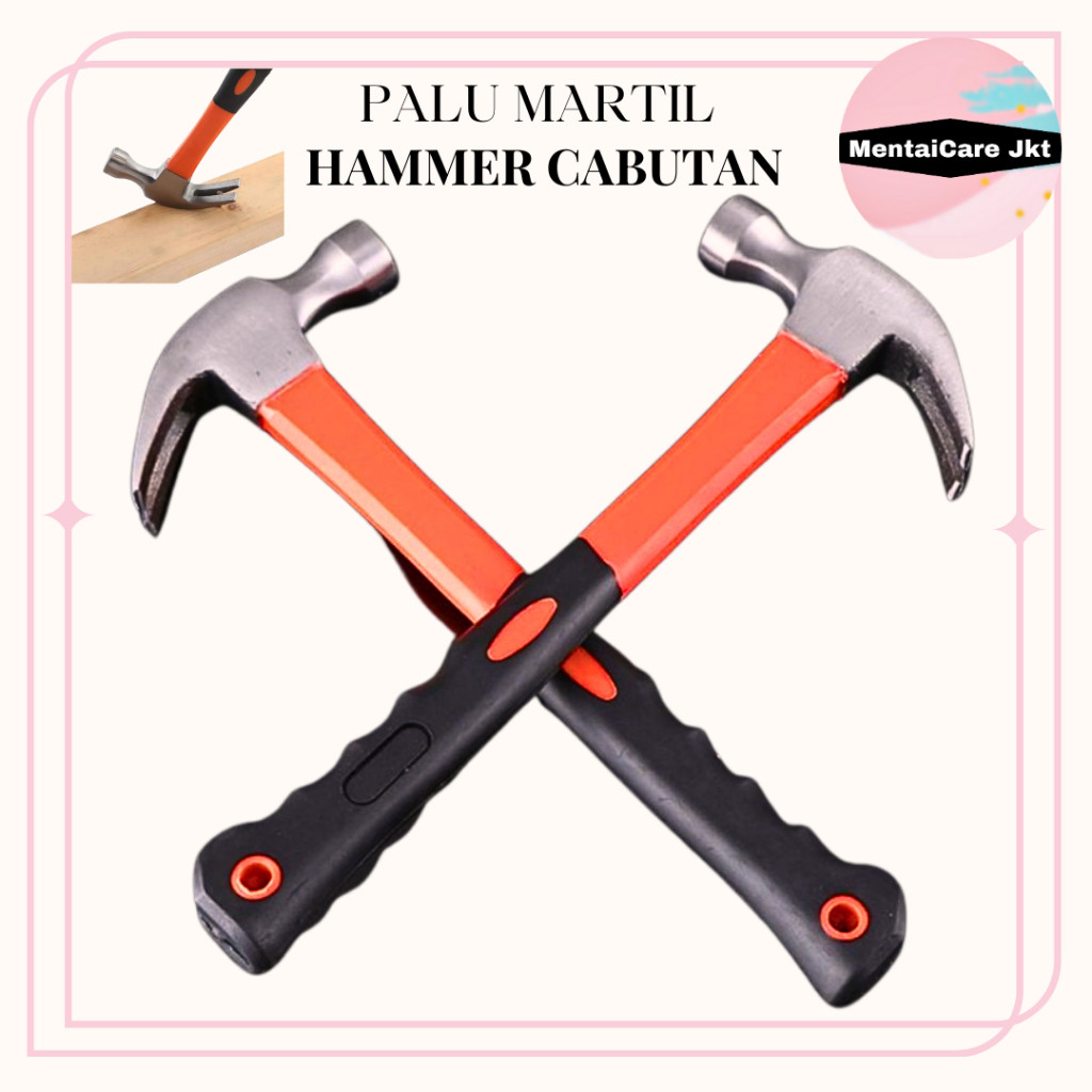 Jual Palu Kambing Martil Gagang Fiber Lapis Anti Slip 0.7kg 17oz / Palu Karet Hammer Cabutan ...
