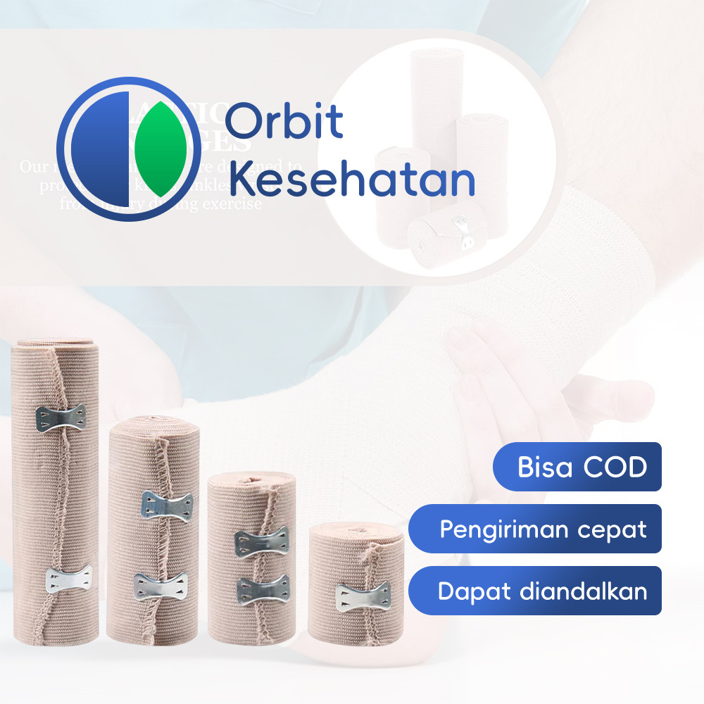Jual [ready ]Perban Elastis+perban klip Elastic Coklat Bandage4 ...