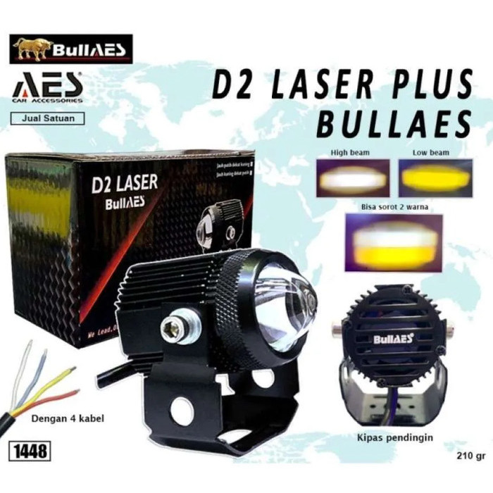 Jual Lampu LED Tembak AES D2 Laser Plus Projektor Super Laser + Devil ...