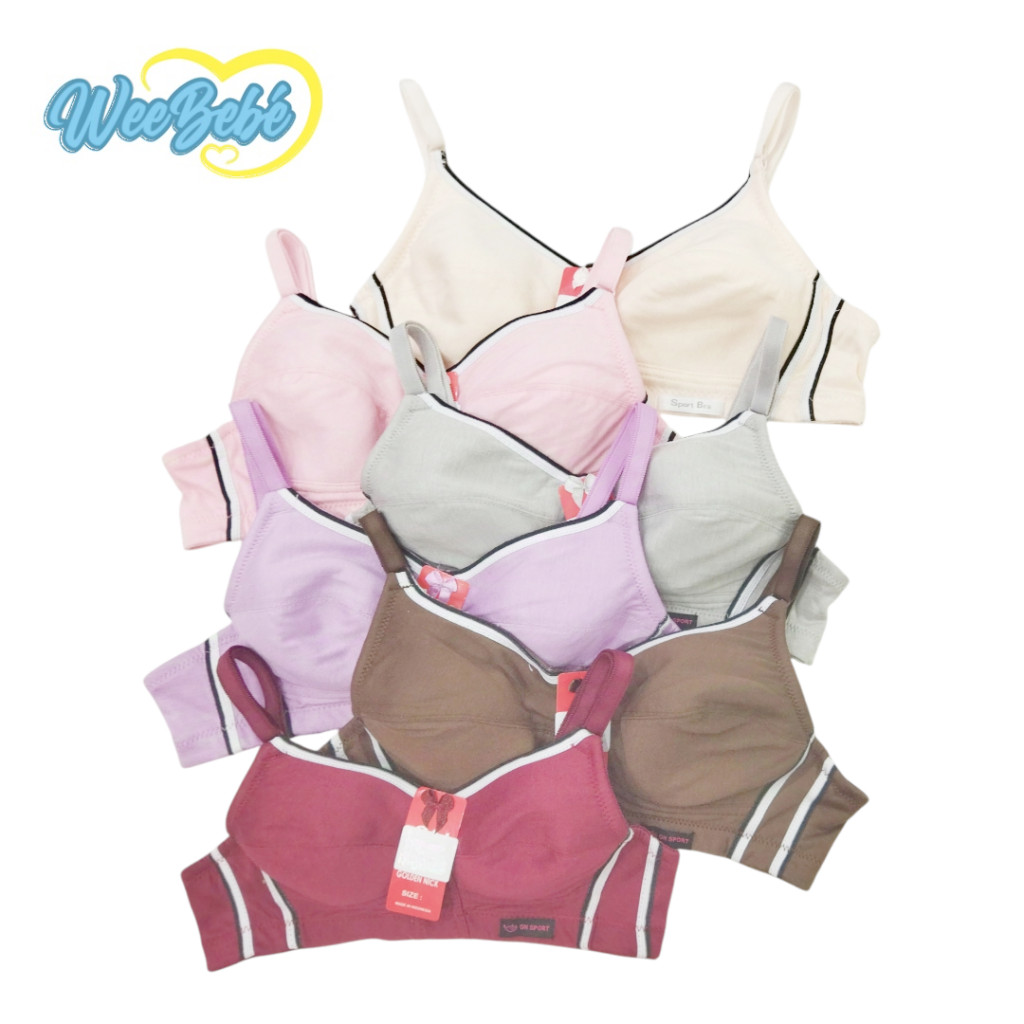 Jual Bra #BH863 GOLDEN NICK (Tanpa Kawat, Busa Tipis, Cup A-B, Full Cup ...
